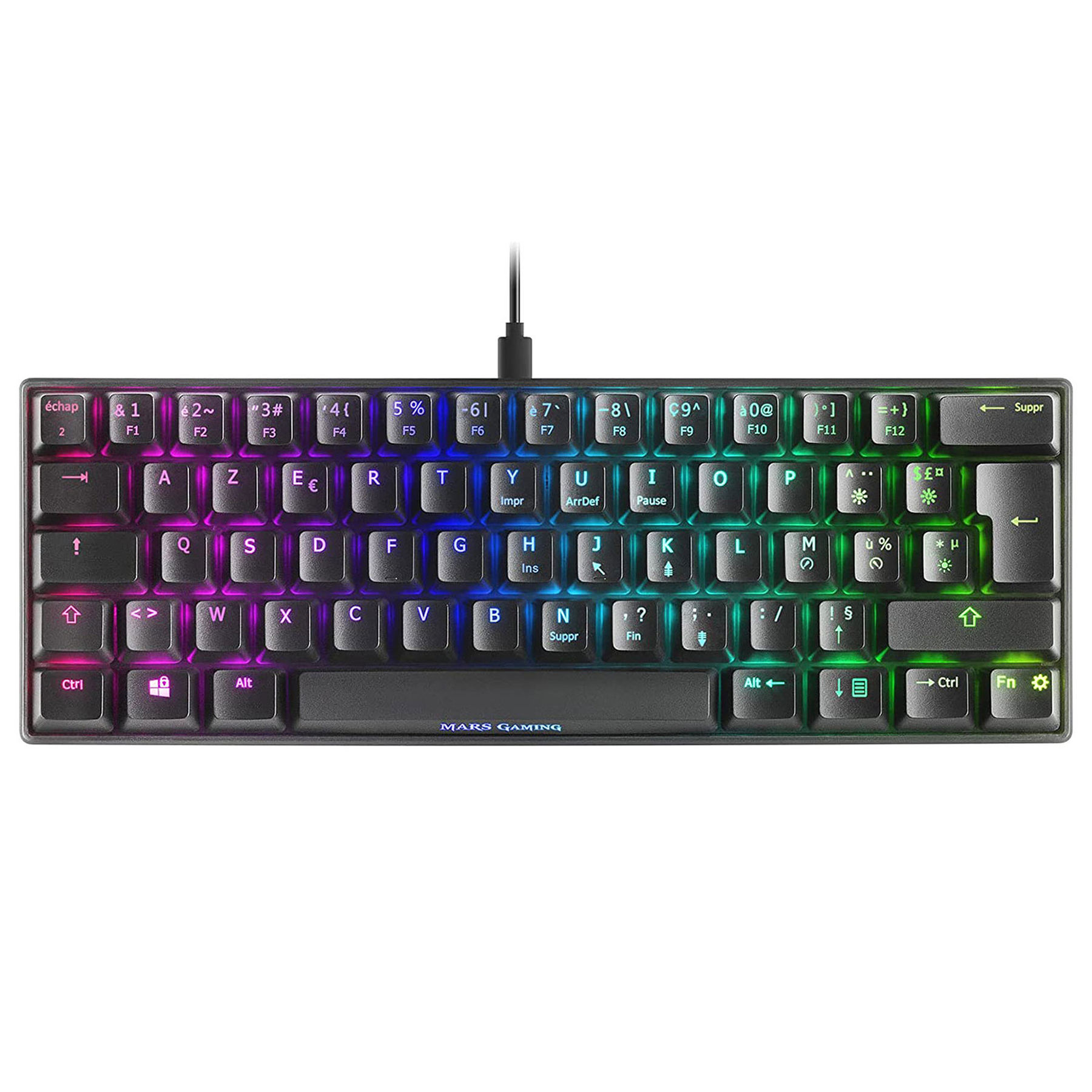 Mars Gaming MKMINI Black | Clavier Gamer Prix Maroc - Techspace.ma