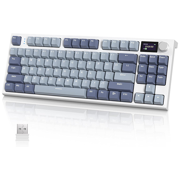 ATTACK SHARK K86 Lavender Blue (Blue Whale Switch) Maroc - Techspace.ma