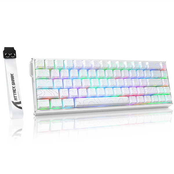 ATTACK SHARK X68MAX HE Magnetic Switch (White Contours) - Techspace.ma