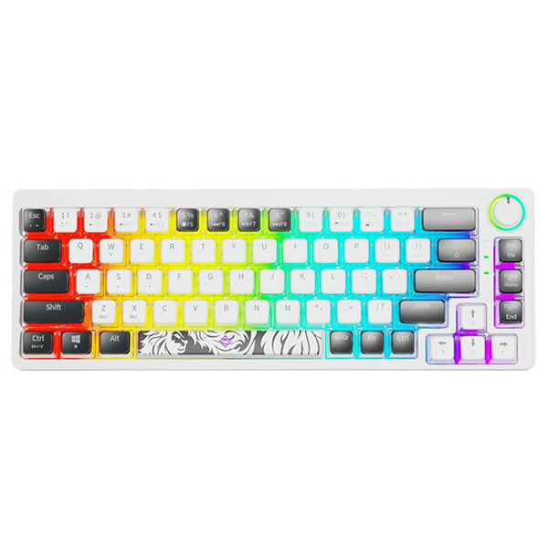 M4G GOLDEN LION GI68 RGB Blanc | Clavier Maroc - Techspace.ma