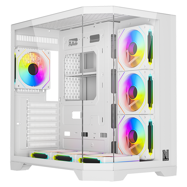 NOVA PHANTOM YG418 Blanc Maroc | Boitier PC GAMER Maroc - Techspace.ma